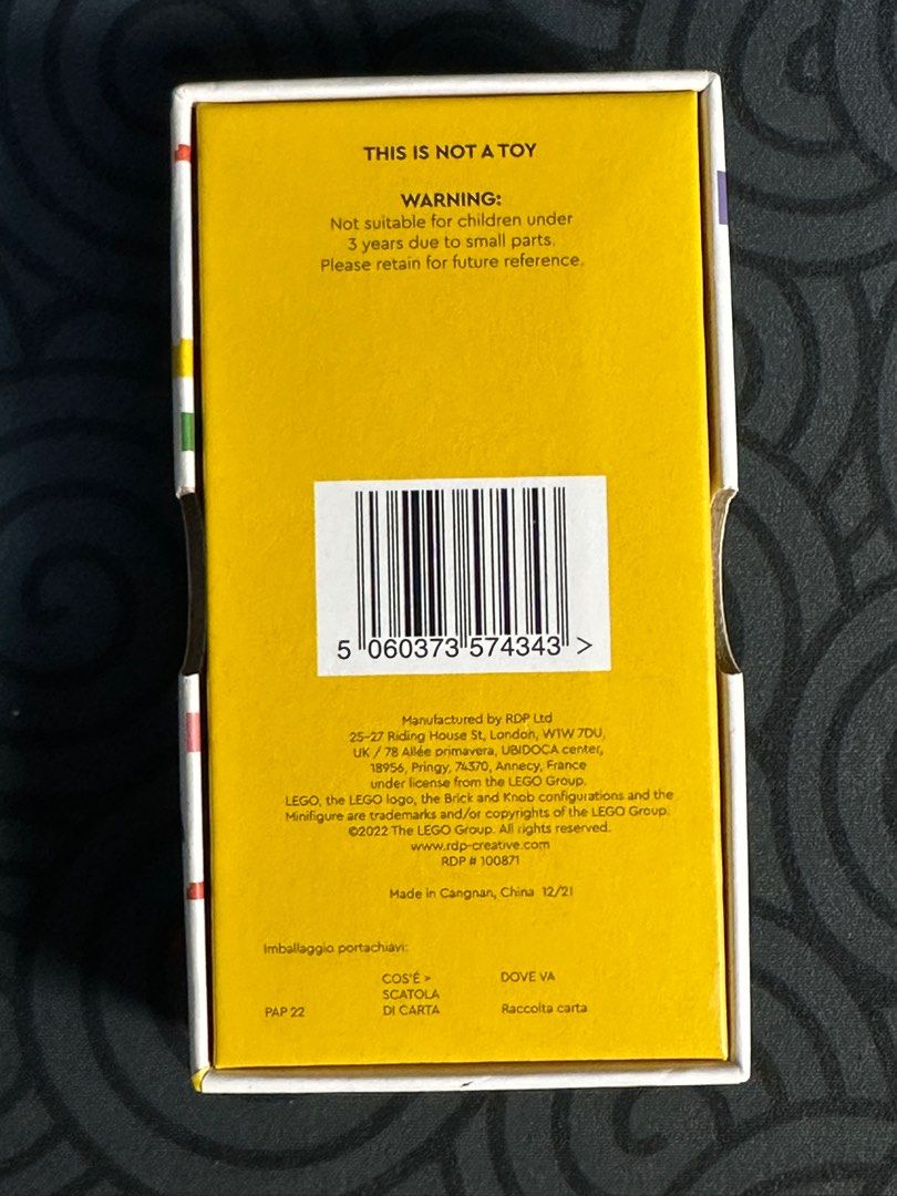 Lego 90 Years Of Play Metal Keychain Brand New 2x2 Silver Brick Super ...