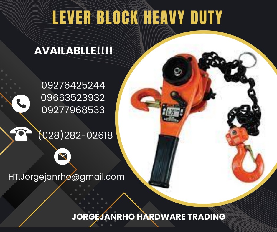 LEVER BLOCK HEAVY DUTY, Commercial & Industrial, Construction Tools ...