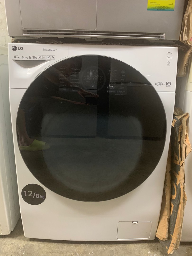 LG washing machine and dryer 2in1 12/8KG inverter, TV & Home Appliances ...