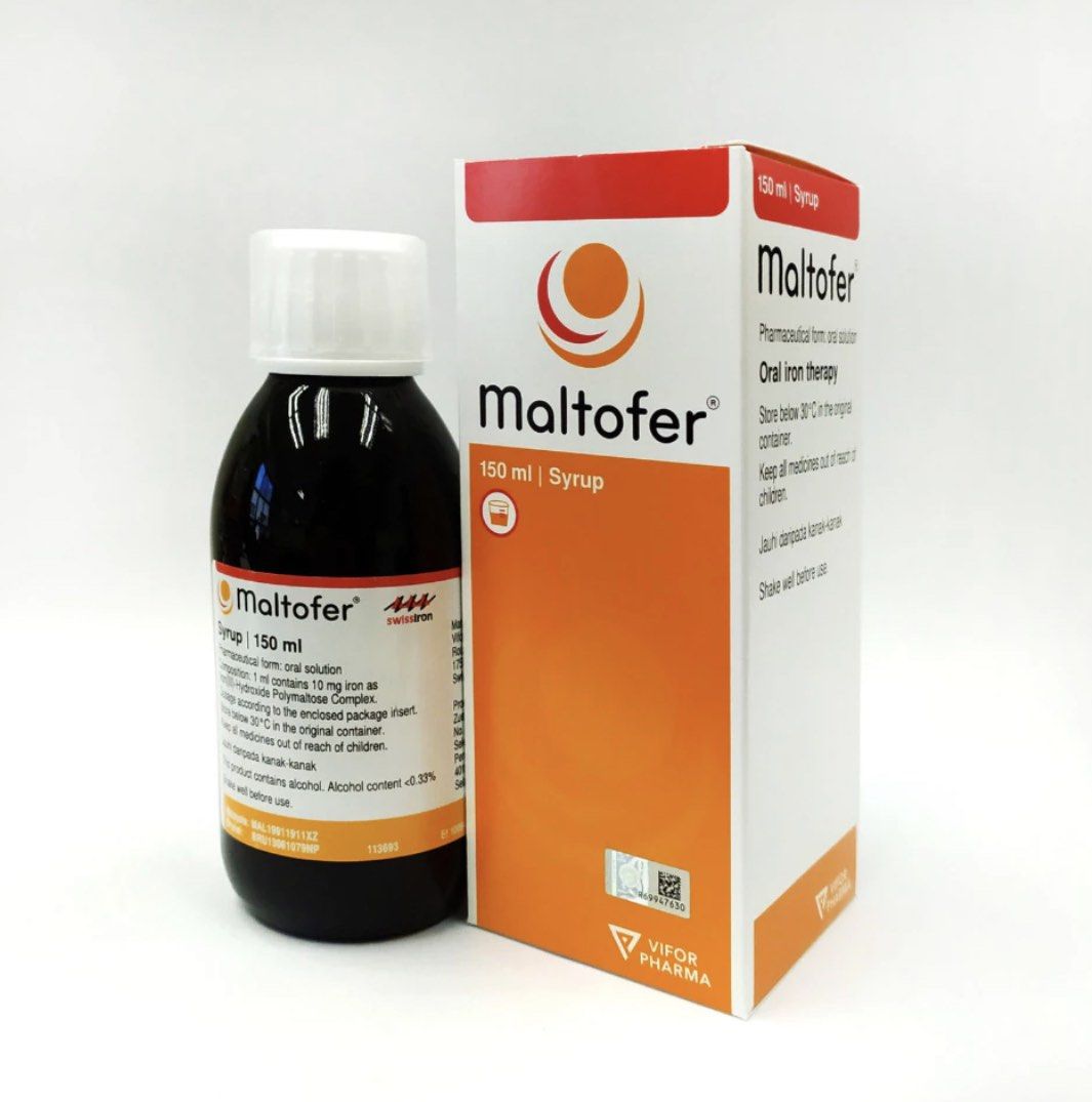 Maltofer Iron Syrup, Health & Nutrition, Health Supplements, Vitamins ...
