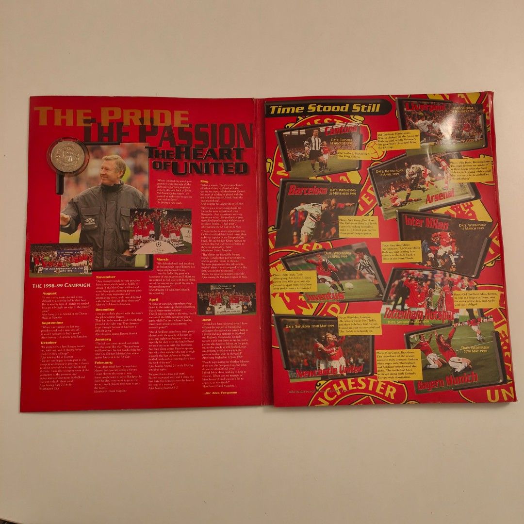Manchester United treble commemorative Coins, Hobbies & Toys ...
