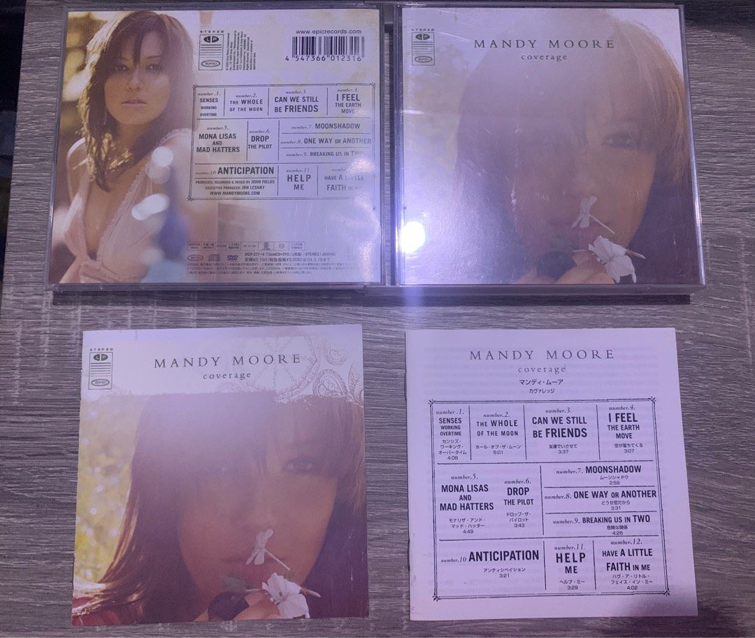 Mandy Moore Coverage DeLuxe Japan Edition, Hobbies & Toys, Music & Media, CDs & DVDs on Carousell