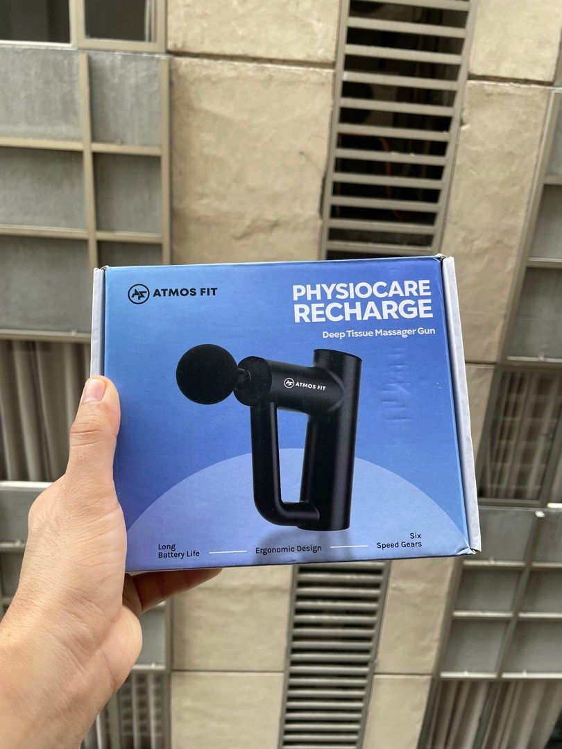 Masaage Gun Atmos Fit Physiocare Recharge, Health & Nutrition, Massage ...