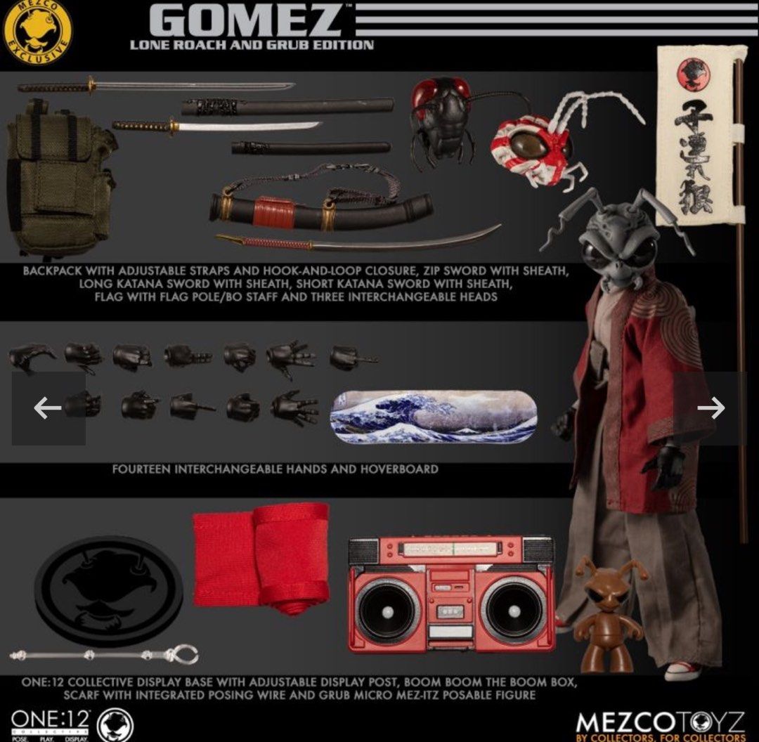 Mezco one:12 collective Gomez Lone roach & Grub MDX EXCLUSIVE, Hobbies ...