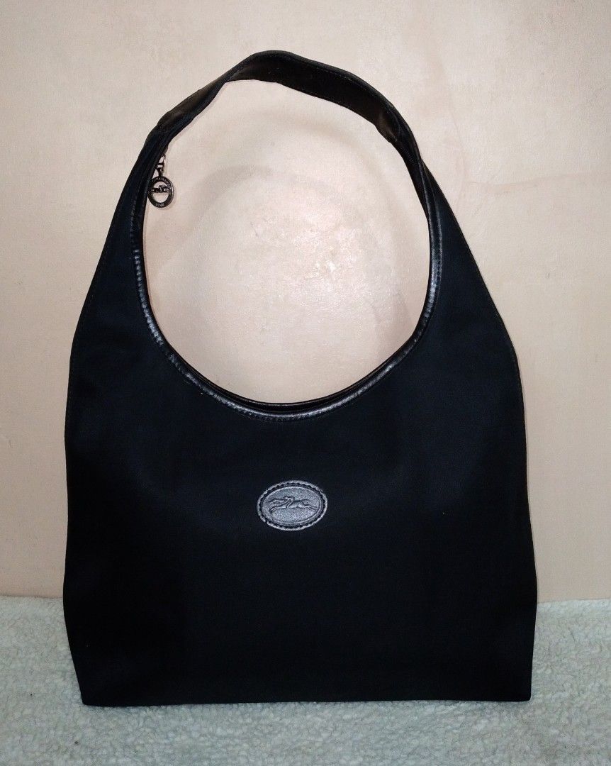 Missy's LONGCHAMP Black Hobo Bag, Women's Fashion, Bags & Wallets ...