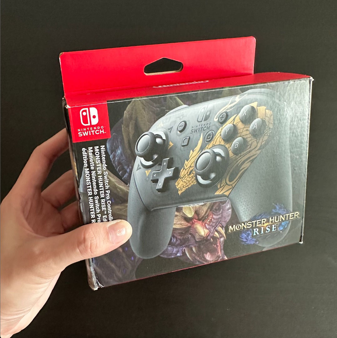 Monster Hunter Rise Nintendo Switch Pro Controller, Video Gaming ...