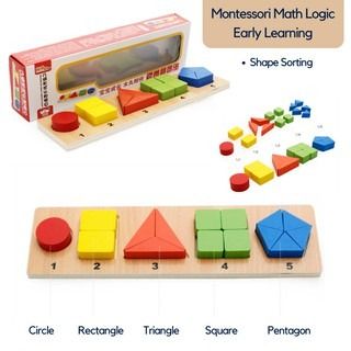 Montessori Mathematics Learning Material Shape Sorting Fraction ...