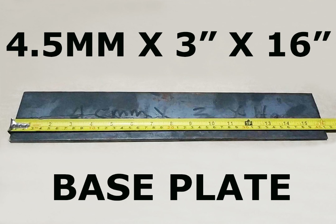 MS BASE PLATE 4.5MM X 3" X 16" MILD STEEL ...