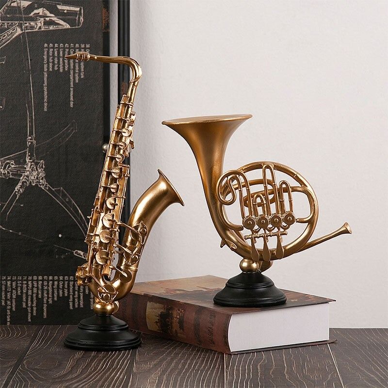 Musical Instruments Miniatures Resins Crafts Music Violin Saxophone ...