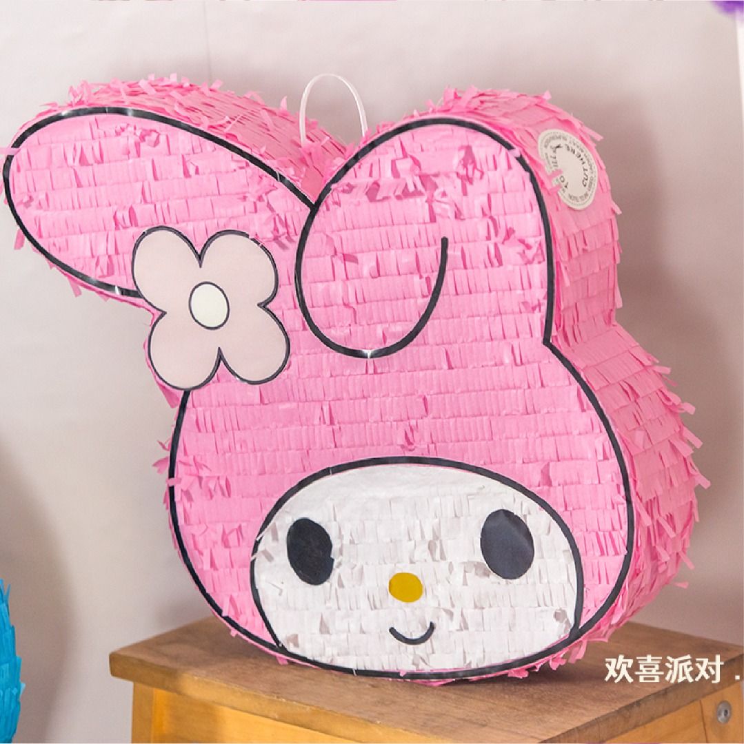 My Melody Pinata (43cm x 43cm x 9cm)(Comes With Free Stick), Hobbies ...