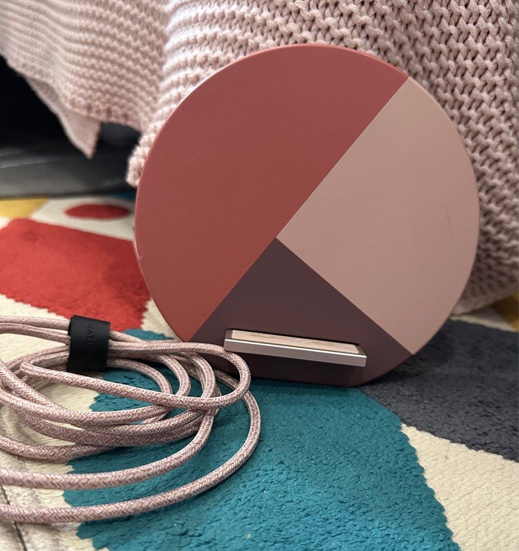 Native Union Dock Marquetry Wireless Charger- genuine Italian leather ...