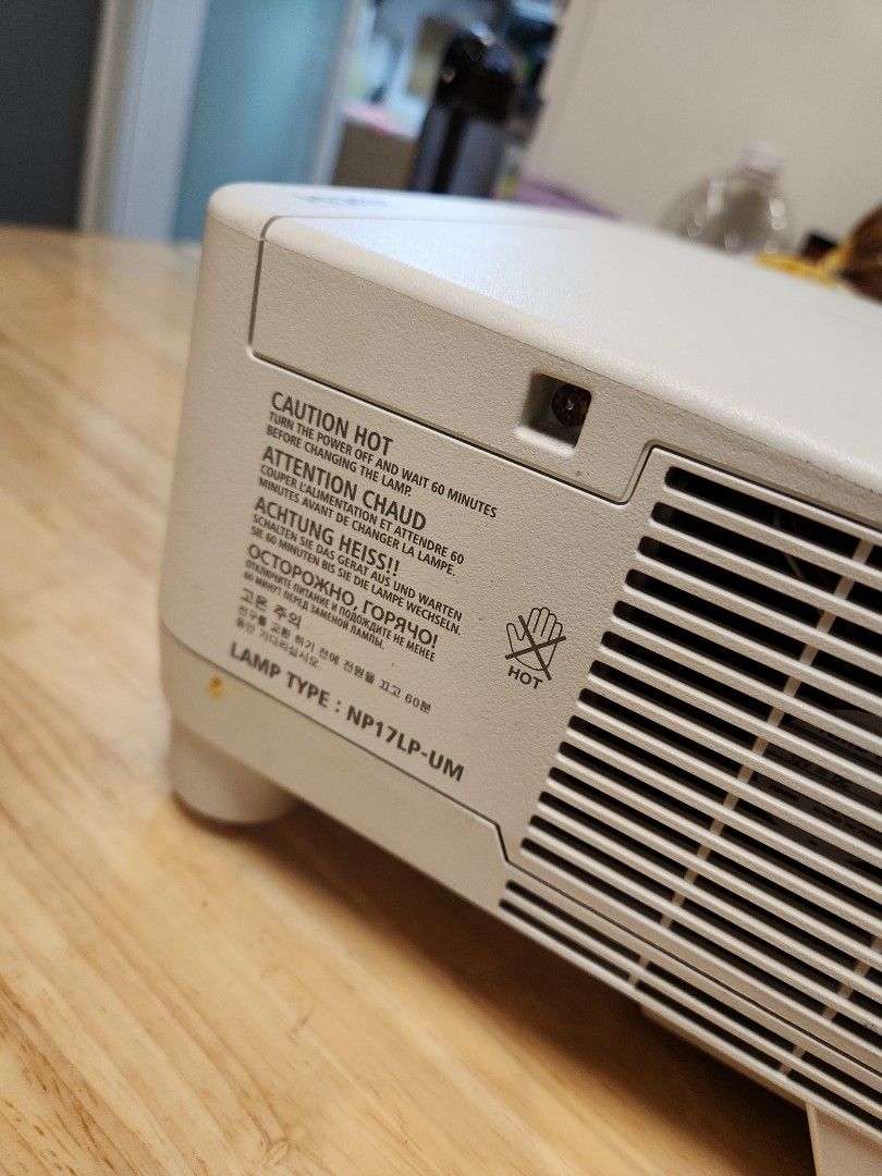 NEC UM330E UST Short Throw projector, TV & Home Appliances, TV ...