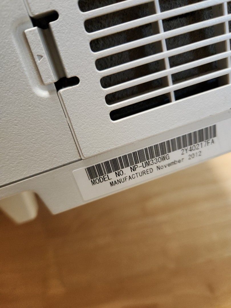 NEC UM330E UST Short Throw projector, TV & Home Appliances, TV ...