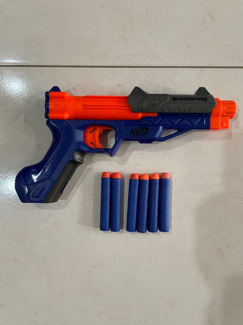 Nerf Gun Sharpfire, Hobbies & Toys, Toys & Games on Carousell