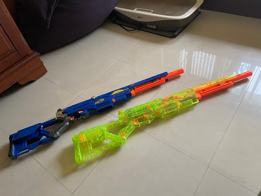 Nerf Longstrike sonic and n strike for sale, Hobbies & Toys, Toys & Games on Carousell