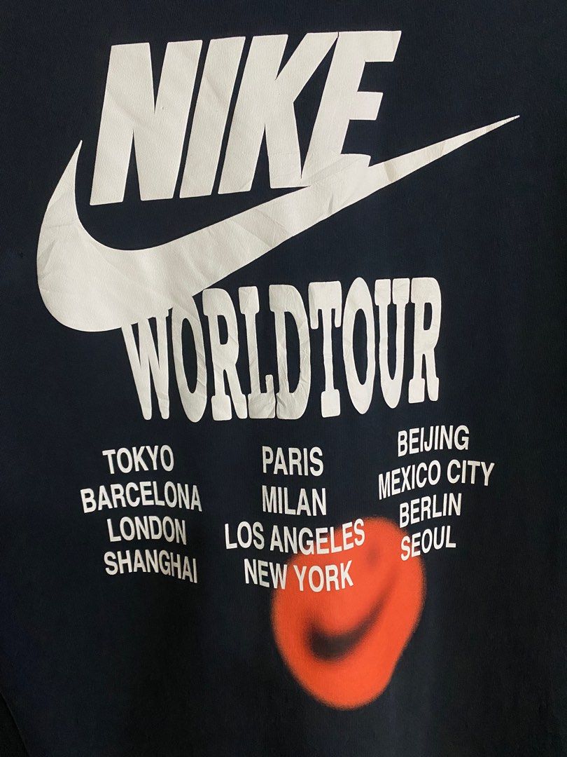 NIKE WORLD TOUR T-SHIRT, Men's Fashion, Tops & Sets, Tshirts & Polo ...