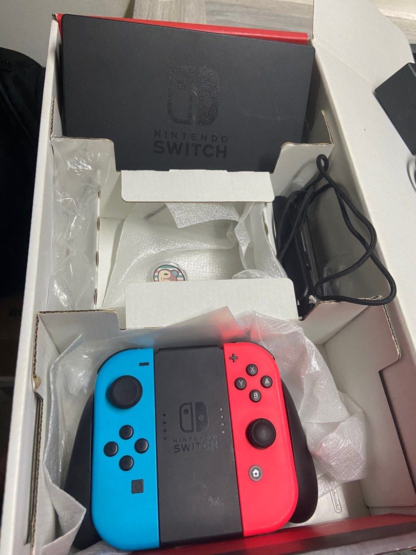 Nintendo Switch V2 Complete SET with Hori Pikachu Controller, Video ...