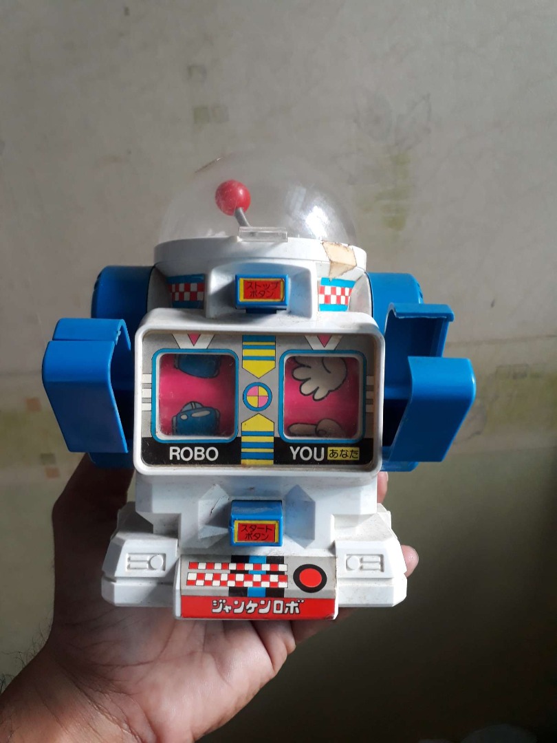 Nostalgic Robot Made In Japan Sun Make Rock-Paper-Scissors Robo-Kun ...