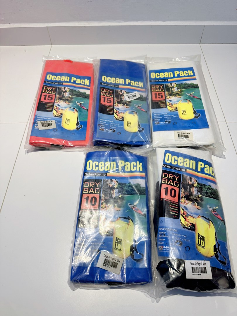 Ocean pack 10l & 15l @$8 only., Sports Equipment, Sports & Games, Water ...