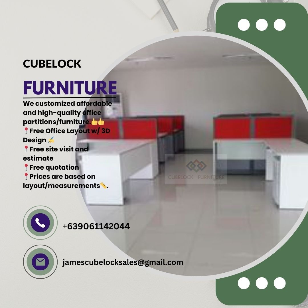 Office Workstation Fabric design, Furniture & Home Living, Furniture ...