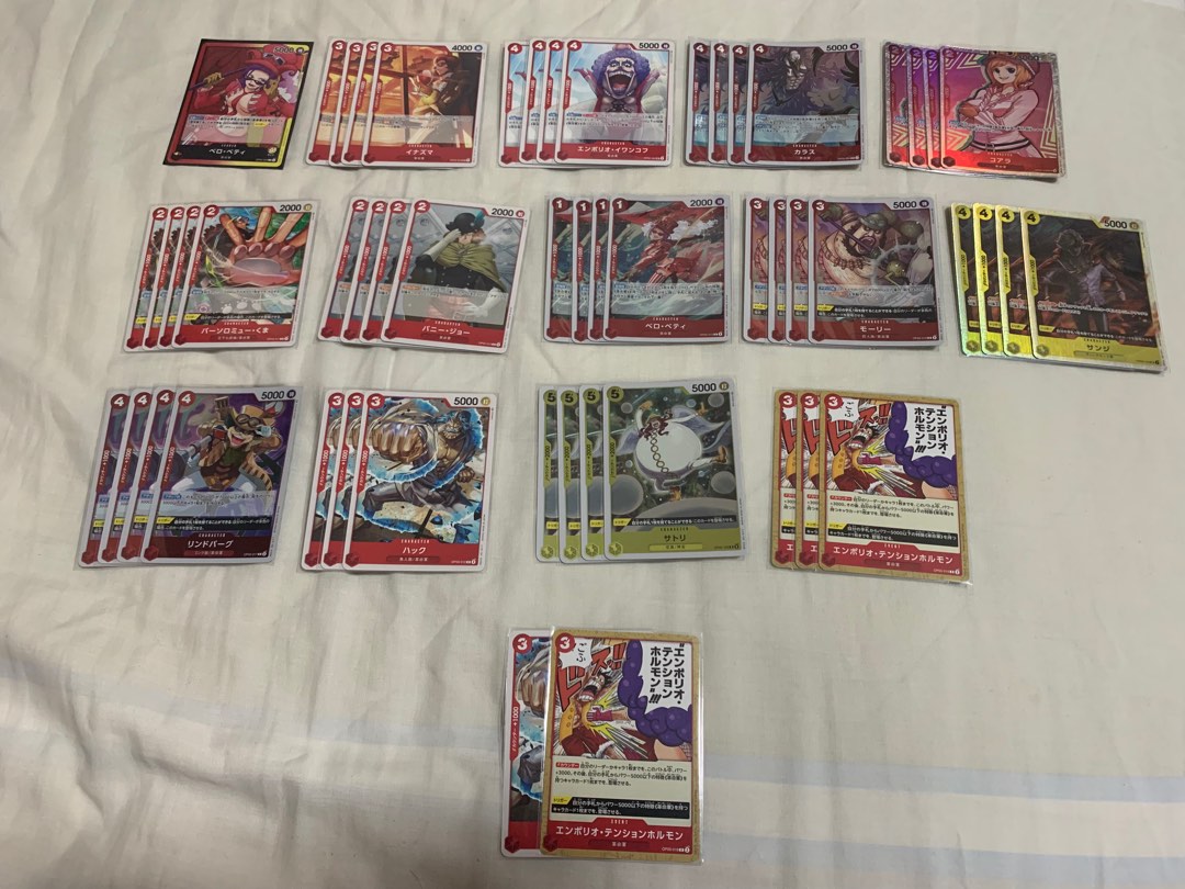 One Piece Tcg Op05 Red Yellow Belo Betty Deck Hobbies And Toys Toys