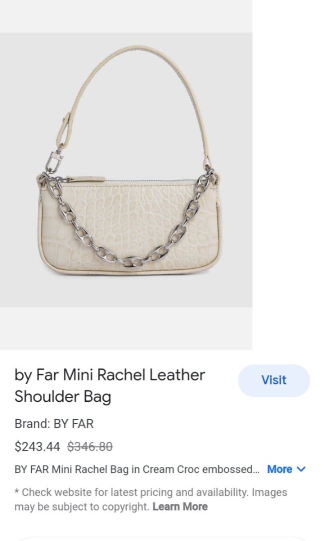 ON-HAND: By Far Mini Rachel Leather Purse Shoulder Bag, Women's Fashion ...