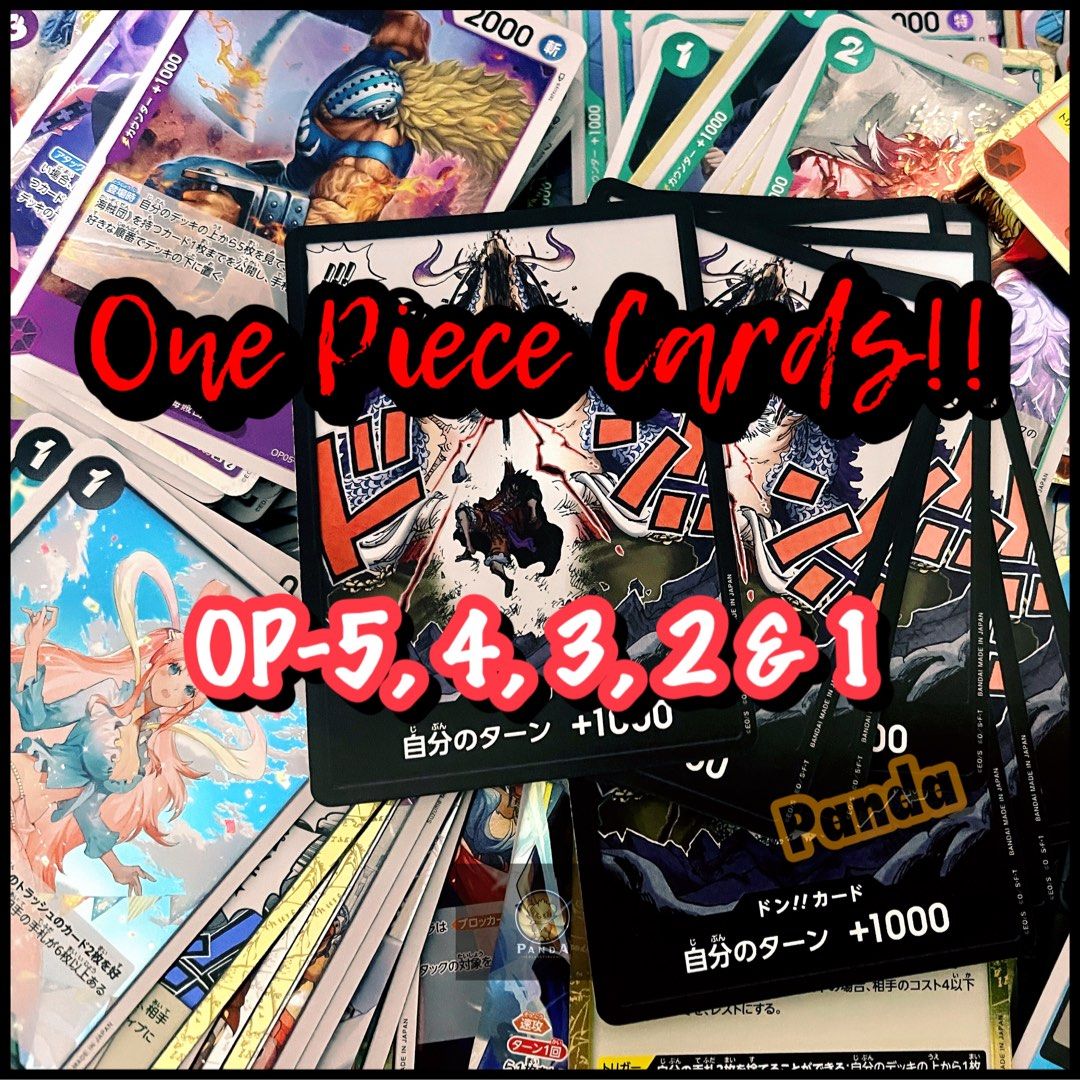 OP-05 One Piece playables play set playset singles common uncommon rare super rare sec cards tcg ...