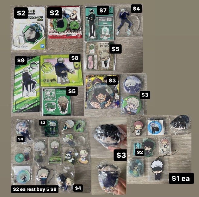 (Open full pic) jujutsu kaisen toge , megumi, gojo , yuta, sukuna ...