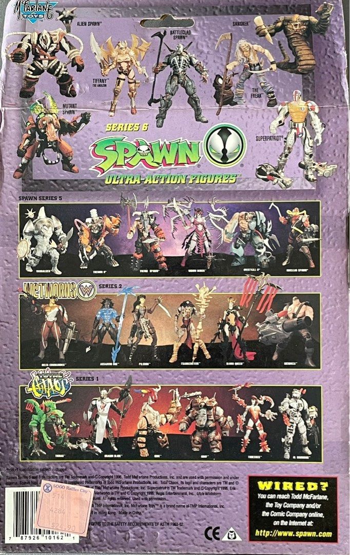 Original Todd McFarlane Spawn Series and6, Special Edition Mutant Spawn ...