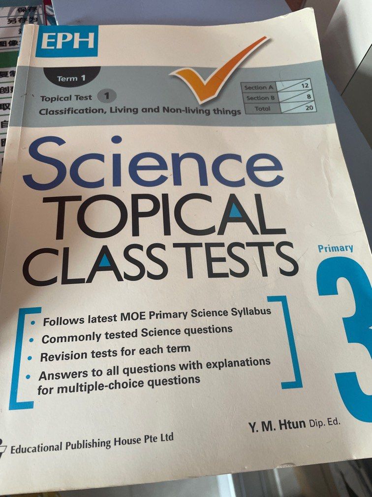 P3 Science Topical Class Tests(Primary 3 Science), Hobbies & Toys ...