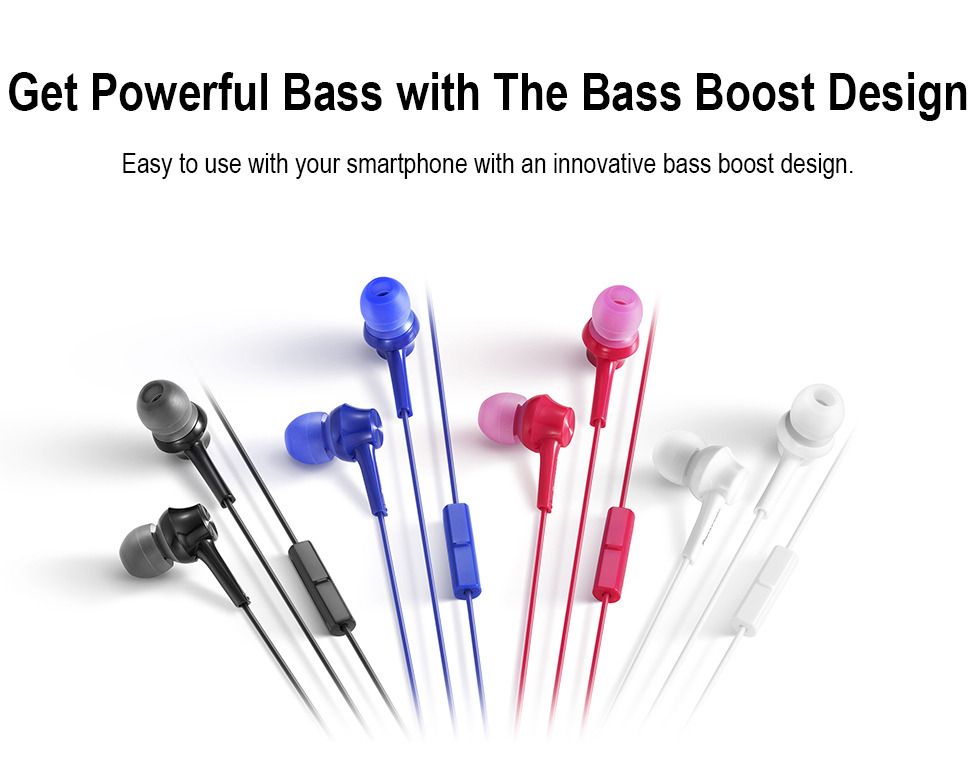 Panasonic RP-TCM115E In-Ear Headphones With Mic (Black), Audio ...