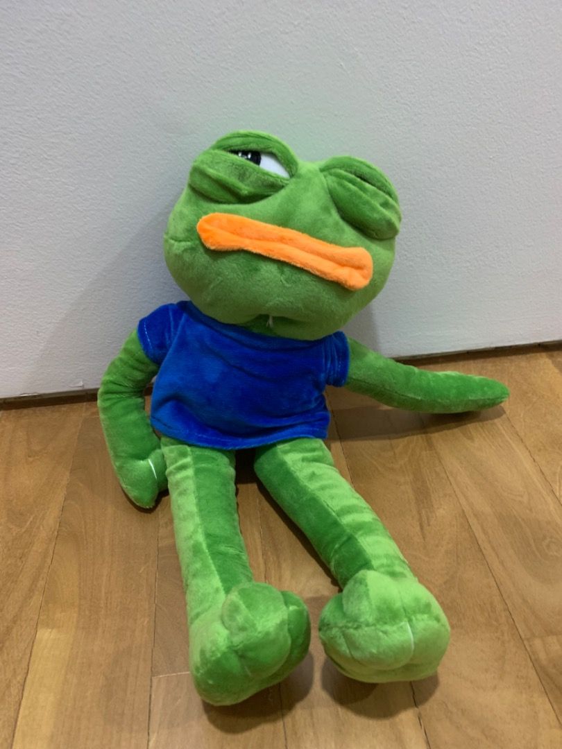 Pepe The Frog Plush, Hobbies & Toys, Toys & Games on Carousell