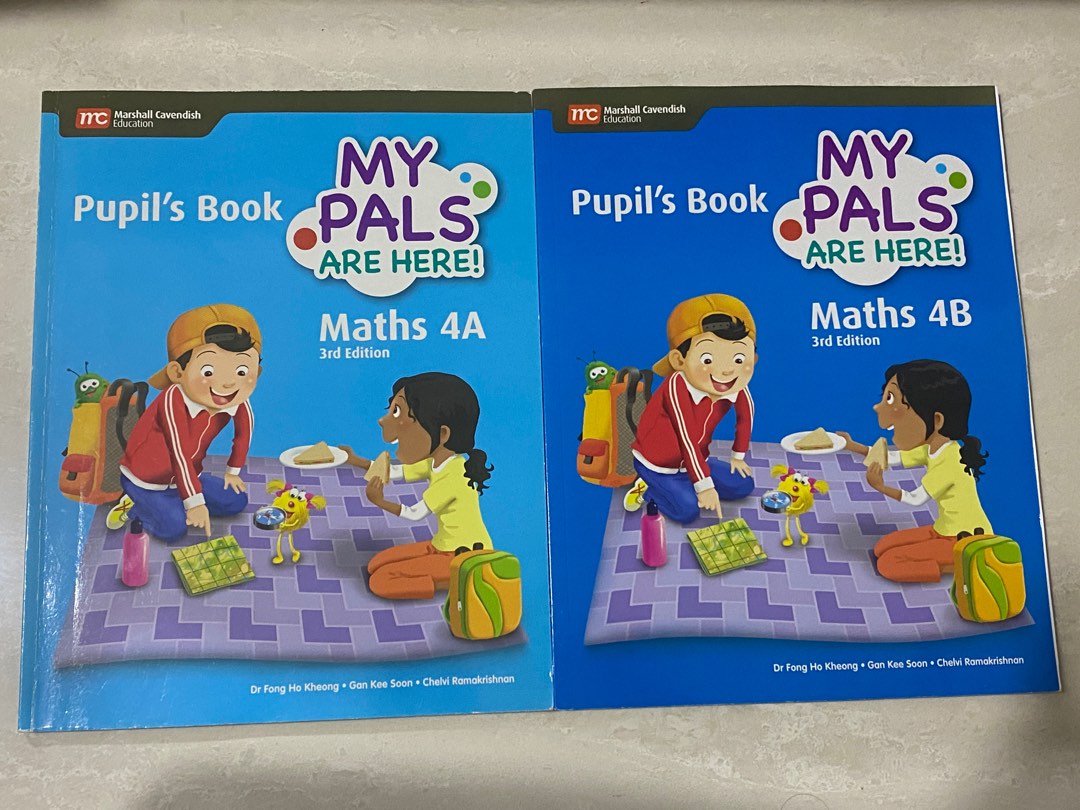 Primary 4 Math textbook - My Pals Are Here 4a and 4b, Hobbies & Toys ...