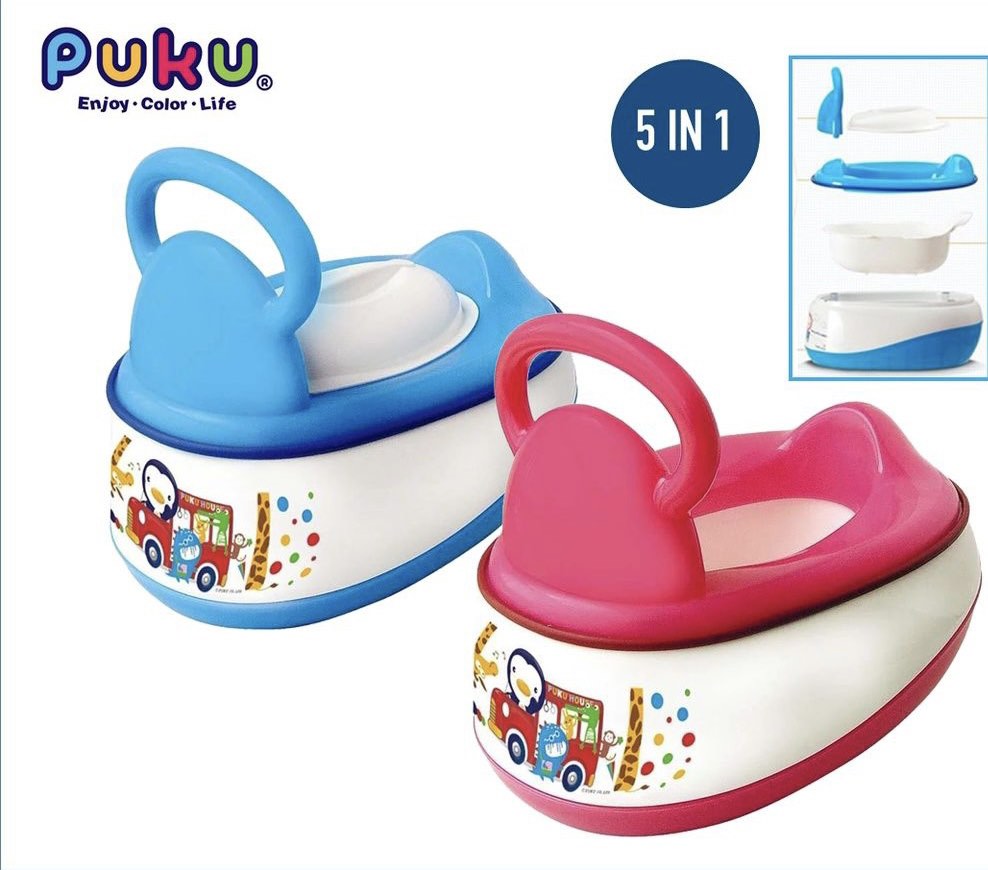 Puku potty trainer 5 in 1, Babies & Kids, Bathing & Changing, Toilet ...