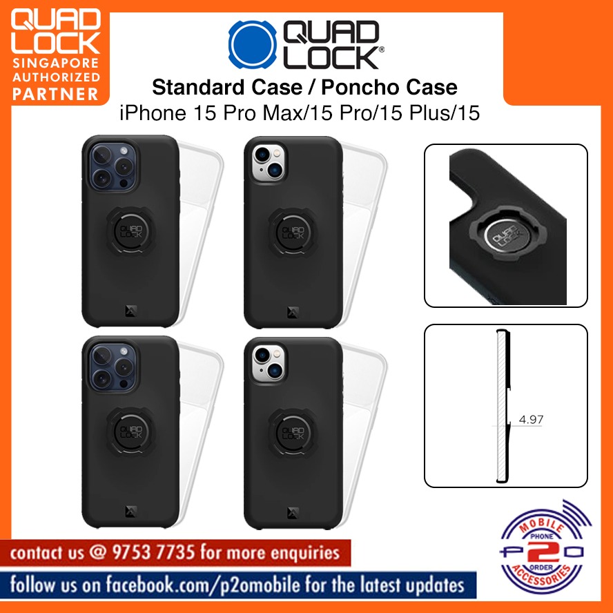 Quad Lock Standard Case for iPhone 15 Pro Max / 15 Pro / 15 Plus / 15 ...