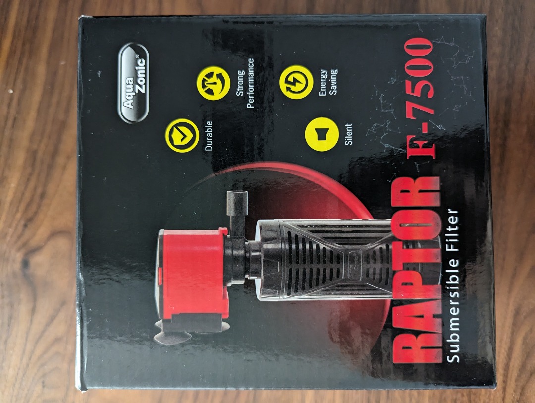 Raptor F-7500 water submissible filter, Pet Supplies, Homes & Other Pet ...