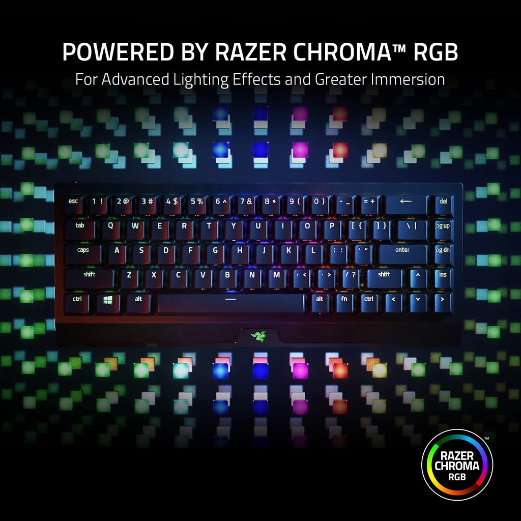 Razer BlackWidow V3 Mini HyperSpeed 65% Wireless Mechanical Gaming ...
