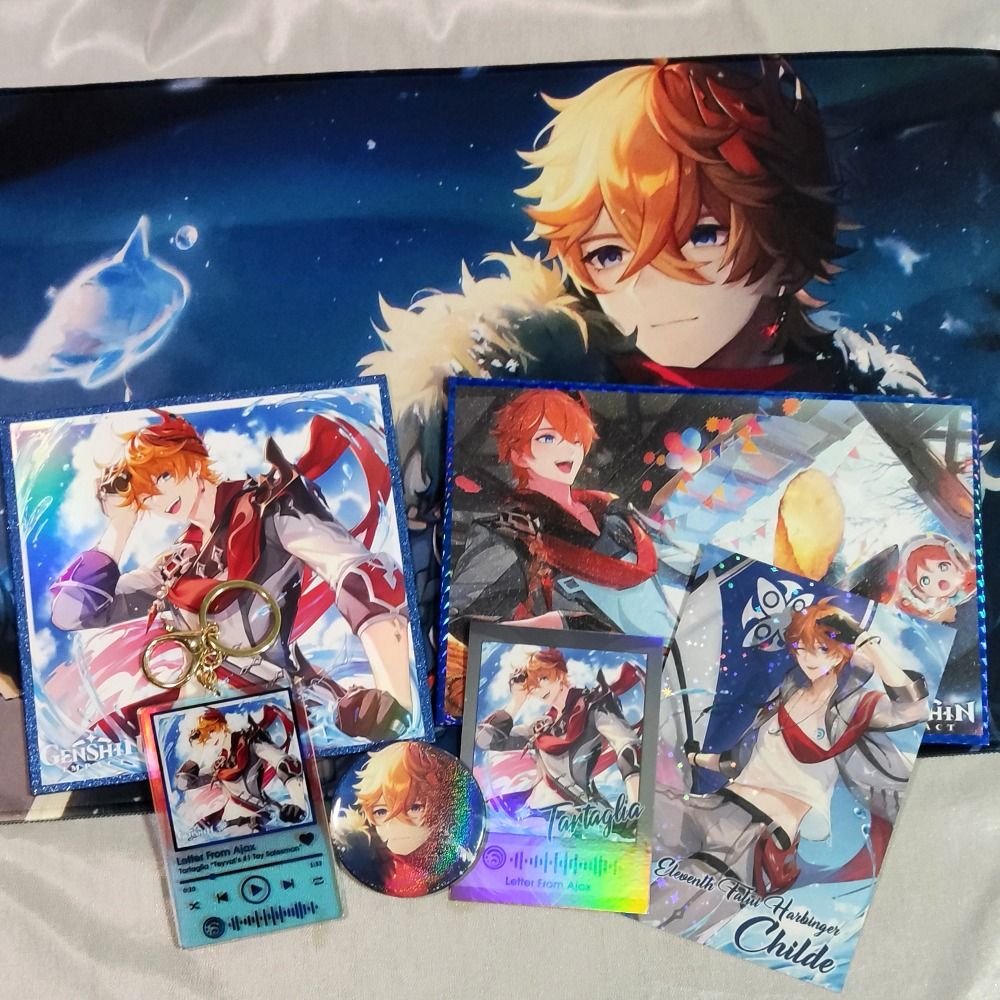 [READYSTOCKS] Genshin Impact Childe Merch Set Genshin Tartaglia Childe ...
