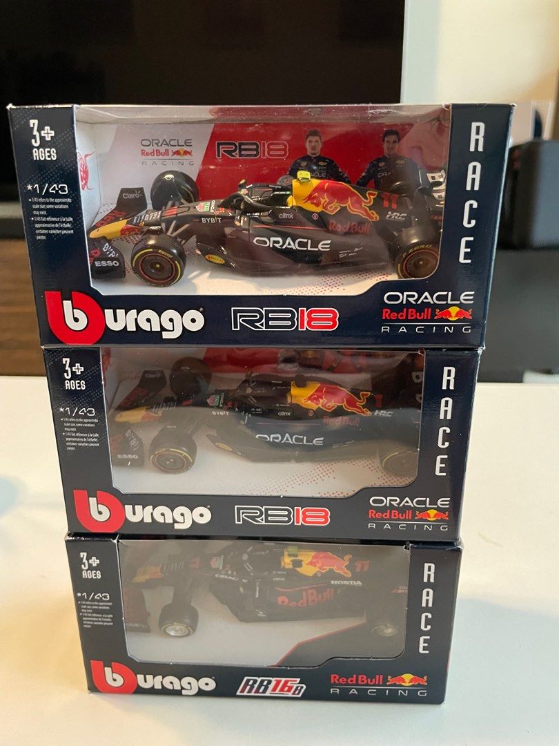Red bull f1 formula 1 toy burago, Hobbies & Toys, Toys & Games on Carousell