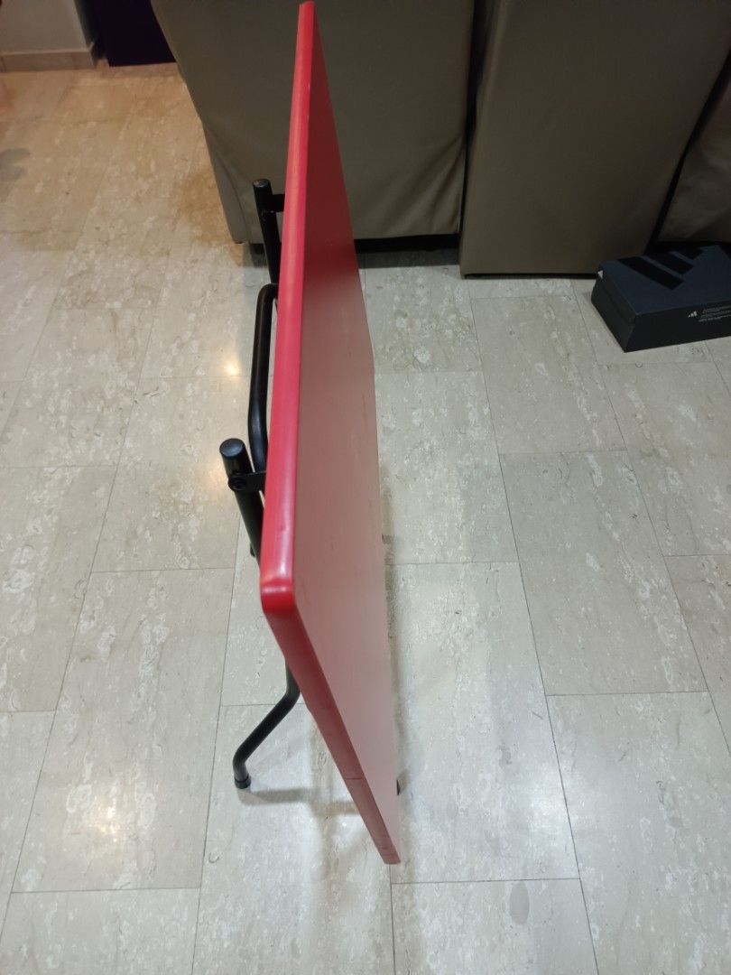 Red folding table, Furniture & Home Living, Furniture, Tables & Sets on ...