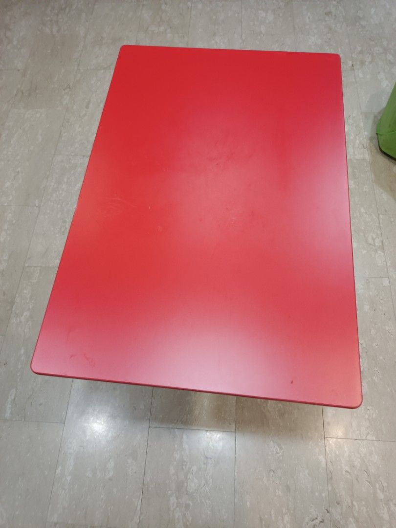 Red folding table, Furniture & Home Living, Furniture, Tables & Sets on ...