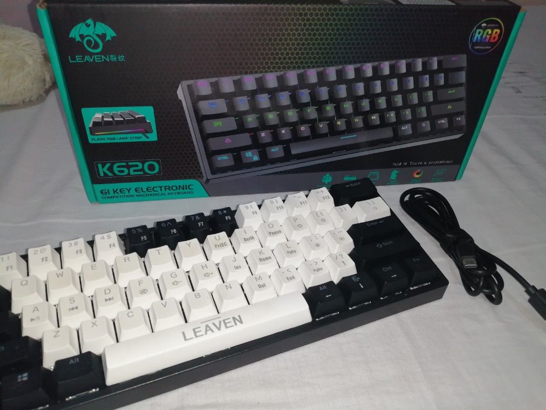 RGB Mechanical Keyboard (61 Key Electronic) Leaven K620, Computers ...