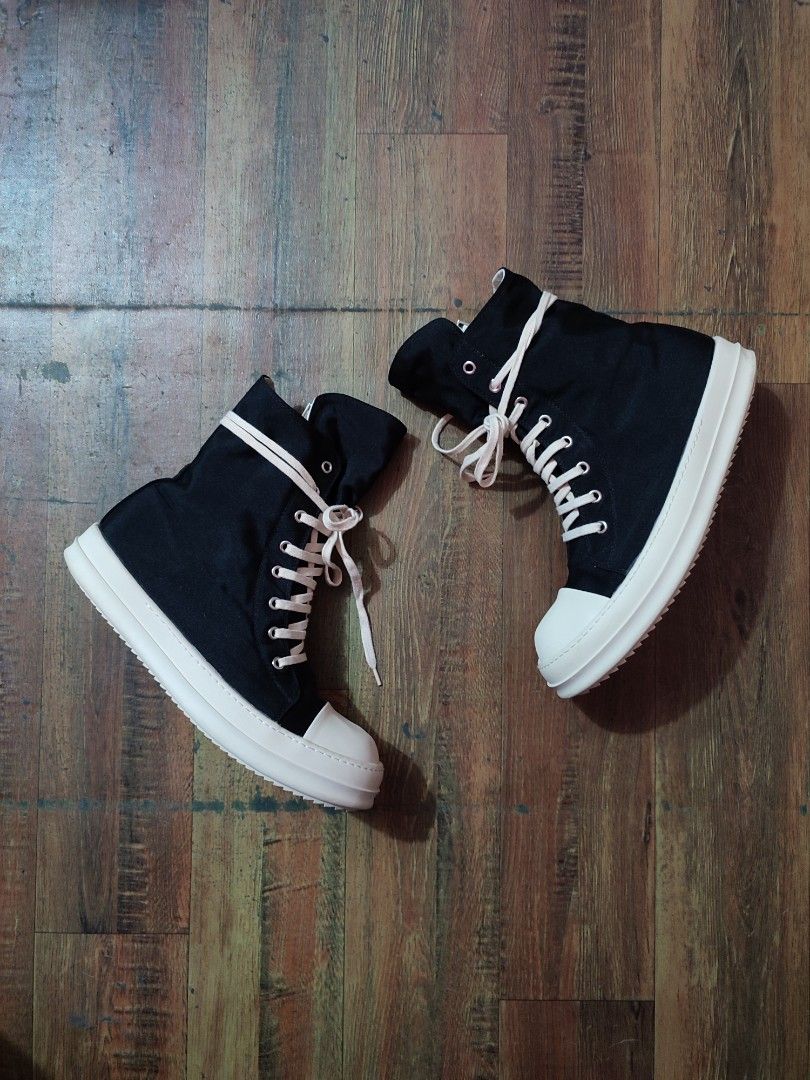Rick owens drkshdw high top ramones, Men's Fashion, Footwear, Sneakers ...