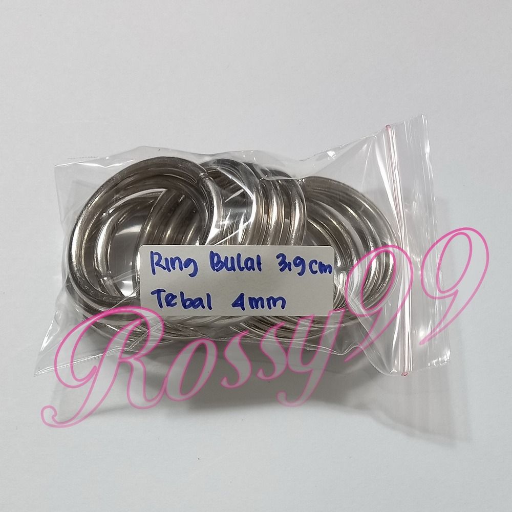 Ring Bulat Besi Nickel 3,9cm Tebal Sekitar 4mm Aksesoris Tas Handycraft ...
