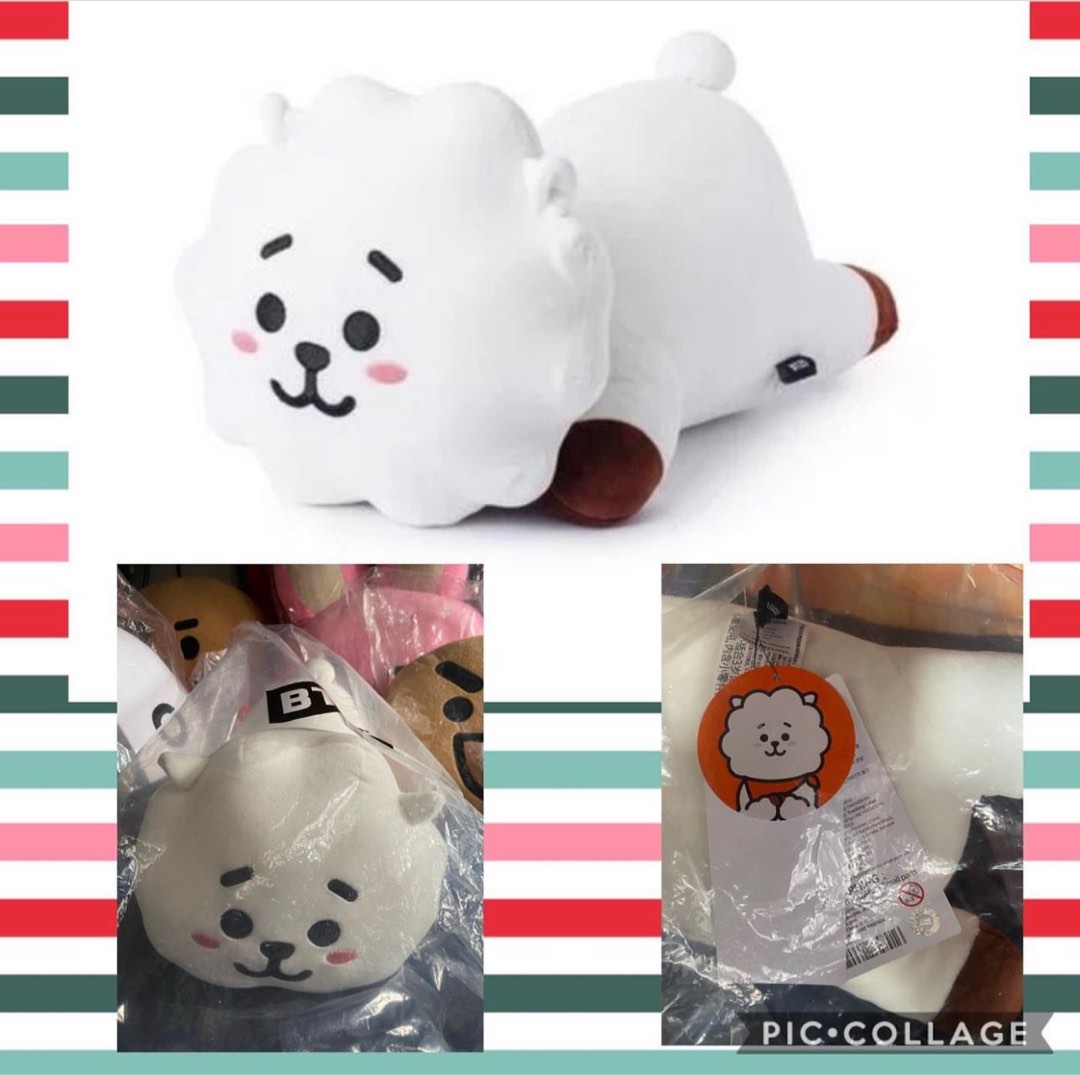 BT21 RJ 50cm lying cushion official, Hobbies & Toys, Memorabilia ...
