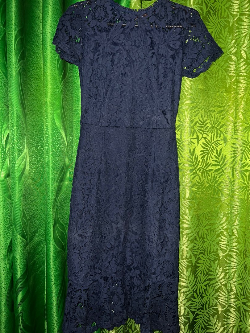 SAMLIN Ladies Navy Blue Dress, Women's Fashion, Dresses & Sets, Dresses ...