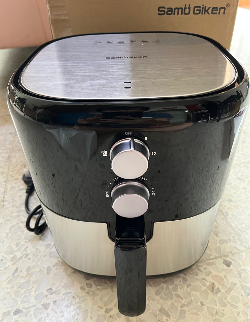 Samu Giken Analog Rapid Air Fryer (3.8 Litre) SG-AFA35SSB, TV & Home ...