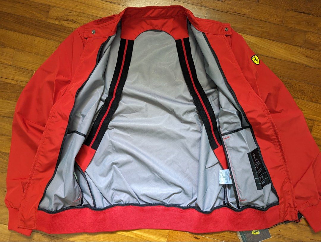 SCUDERIA FERRARI Red T3 Lami-Tech Jacket, Men's Fashion, Coats, Jackets ...