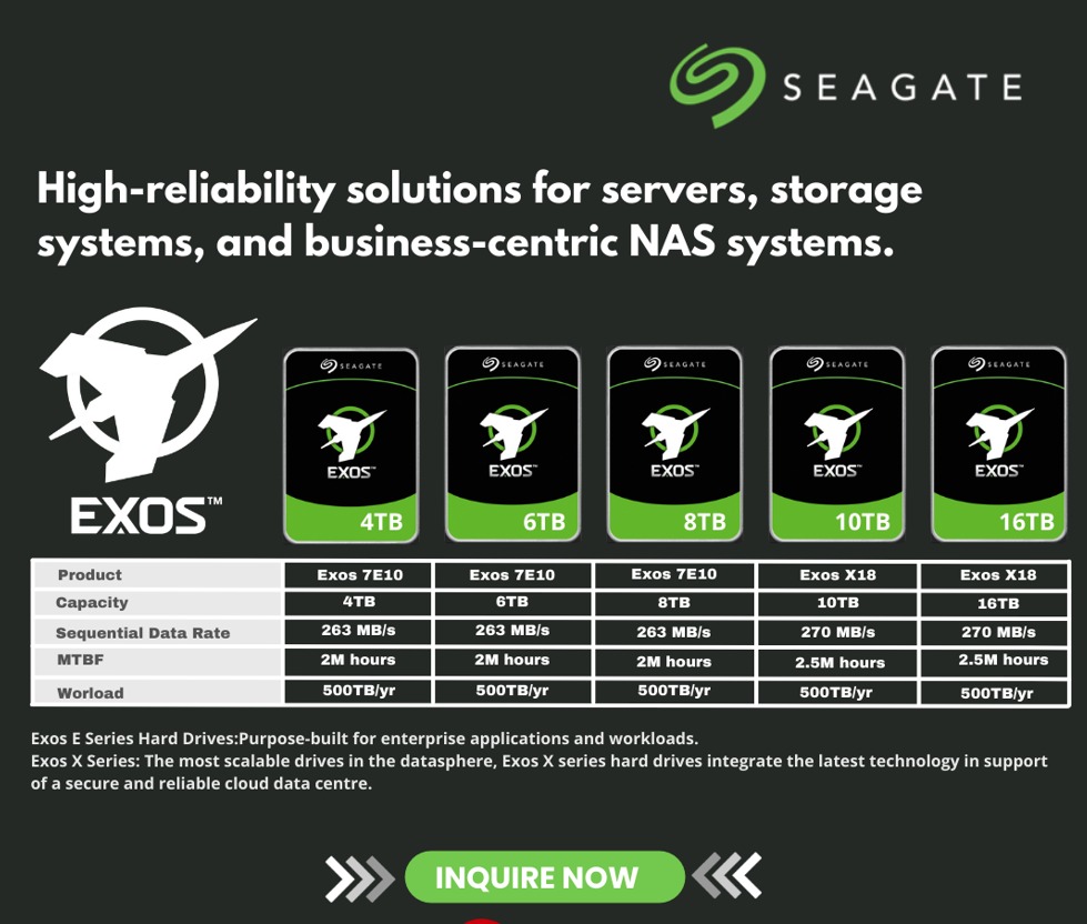 SEAGATE EXOS HDD, Computers & Tech, Desktops on Carousell