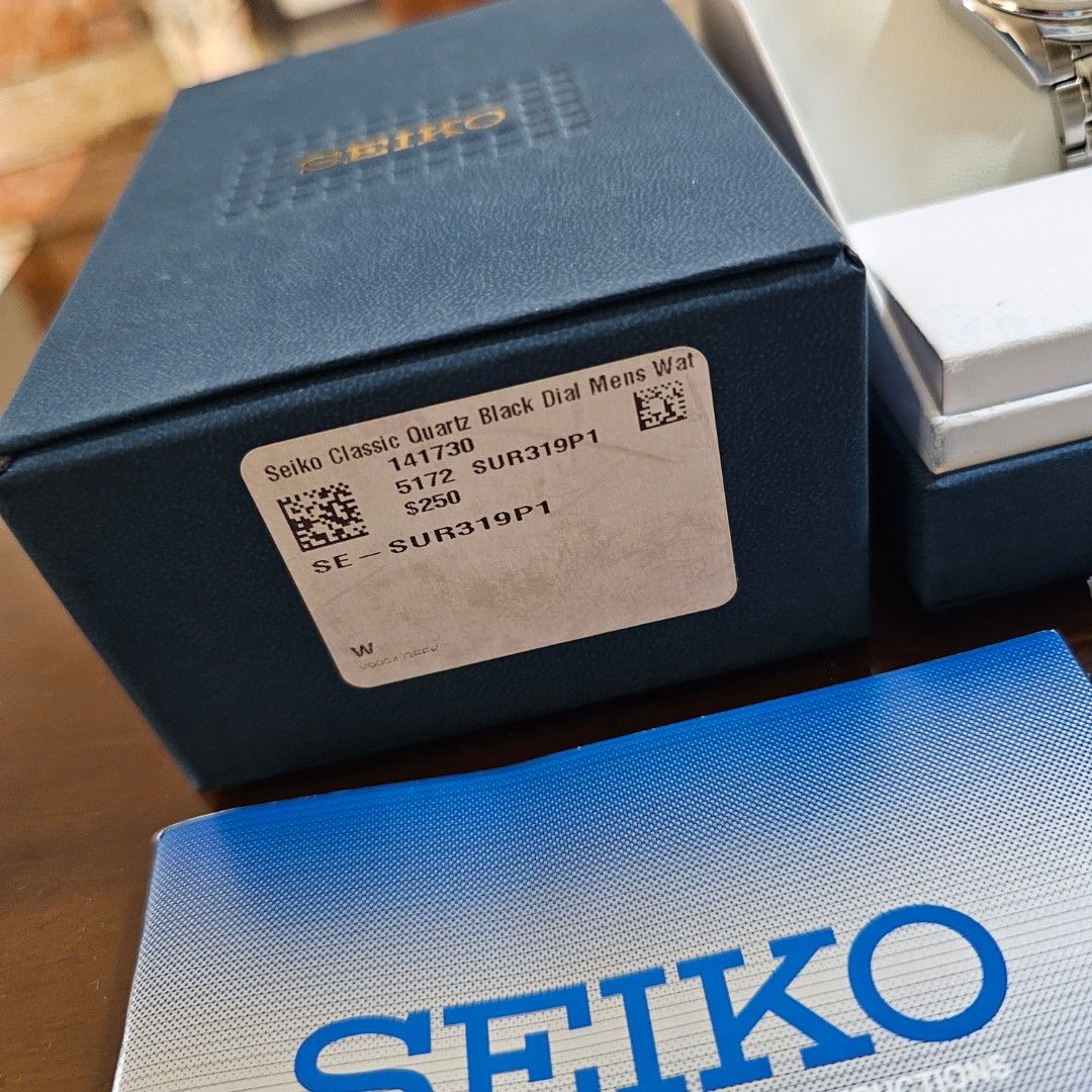 Seiko SUR319 Sapphire Crystal, Men's Fashion, Watches & Accessories ...